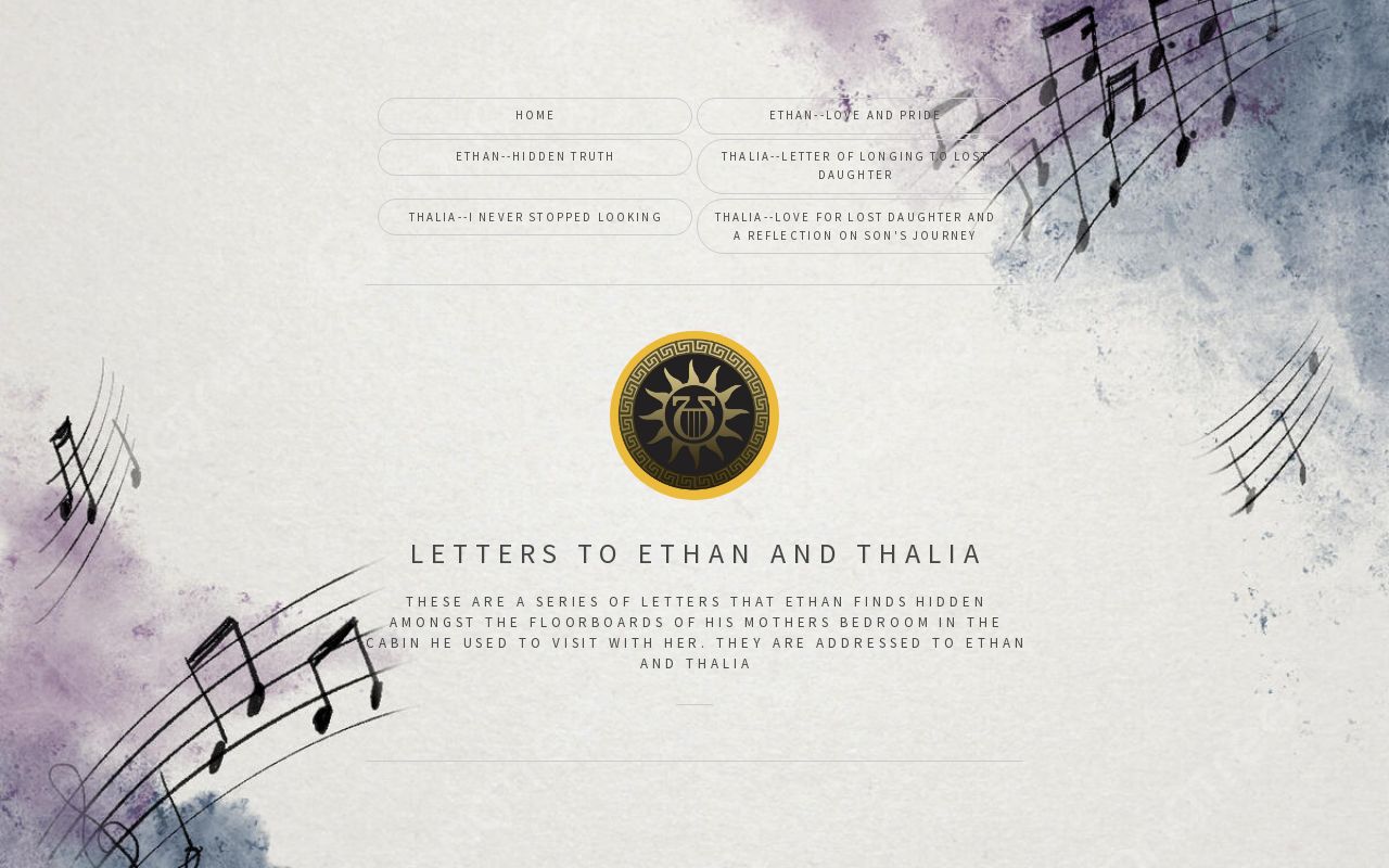 Letters to Ethan and Thalia